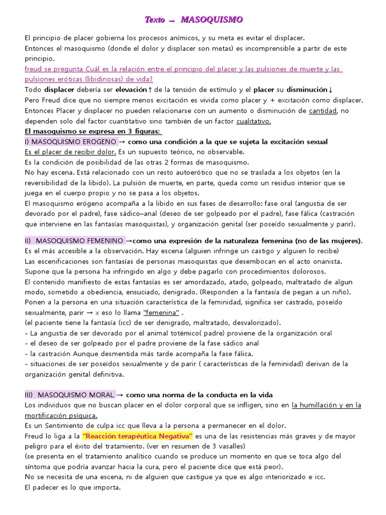 Los 3 Masoquismos | PDF | Sadomasoquismo | Libido