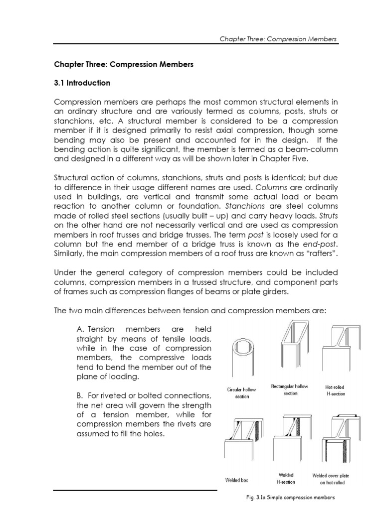 3 Compression Member | PDF | Buckling | Truss