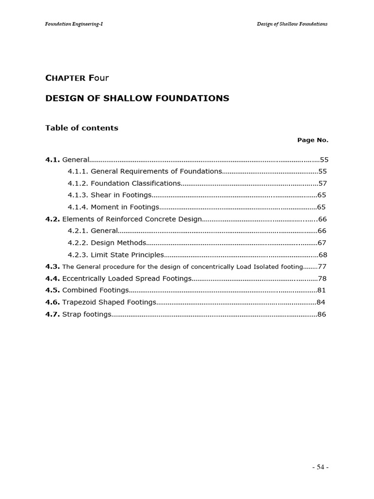 Chapter-3 Design of Shallow Foundations | PDF | Foundation (Engineering ...