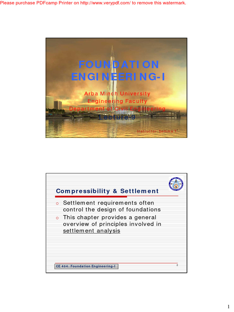 Lecture-9-Consolidation Settlement (Compatibility Mode) | PDF | Earth ...