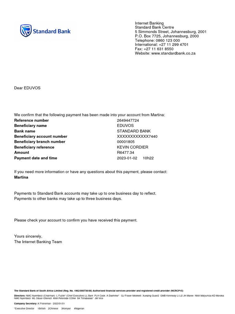 Kevin Cordier POP Feb 23 | PDF | Banks | Money