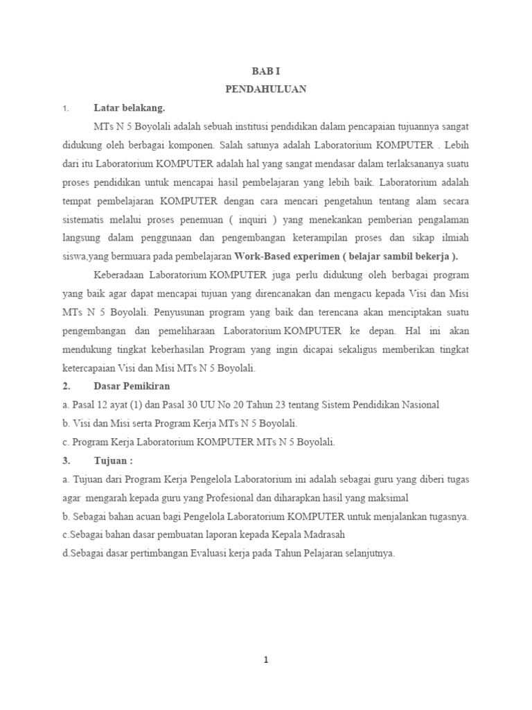 Program Lab. Komputer | PDF