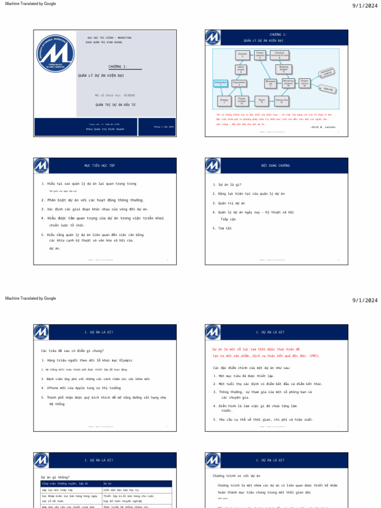 QLDA - Chapter 1-Modern Project MGT | PDF