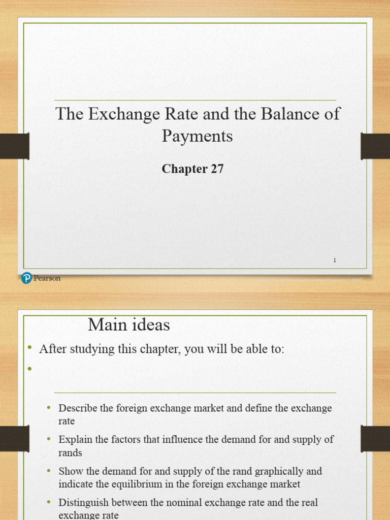 Chapter 27 Parkin PowerPoint | PDF | Exchange Rate | Foreign Exchange ...