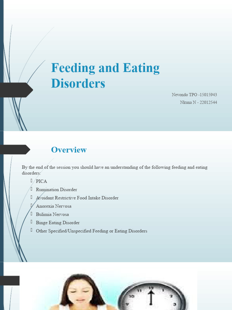 Understanding Feeding and Eating Disorders | PDF | Binge Eating ...