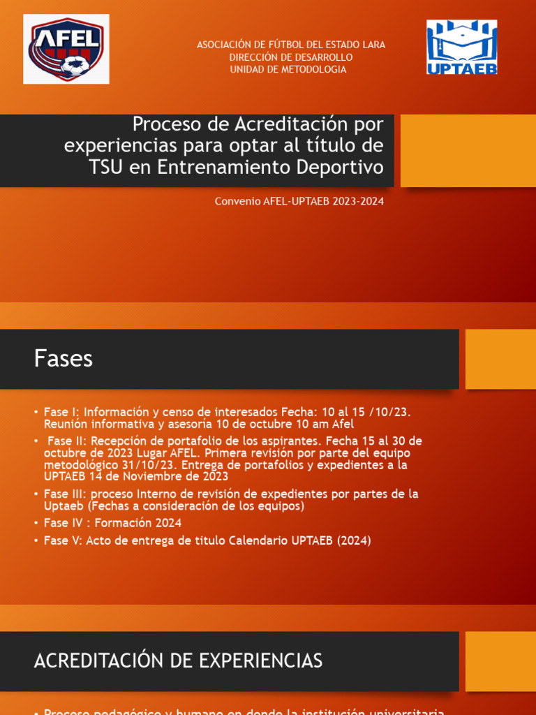 Acreditación Afel-Uptaeb | PDF | Aprendizaje
