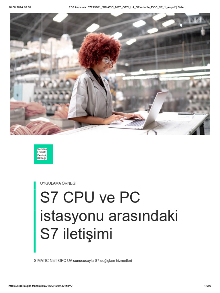 Simens PLC Ile Endustriyel PC CP 1616 Haberlestirme | PDF