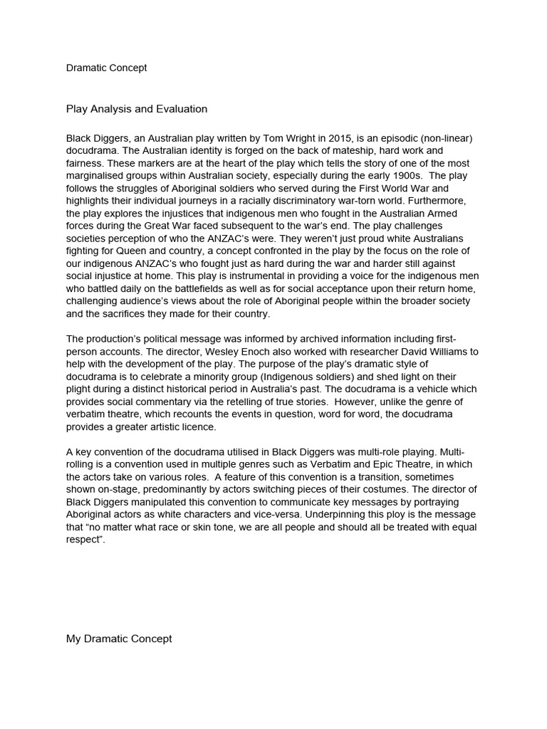 Dramatic Concept - Drama | PDF | Psychological Trauma | Psychology