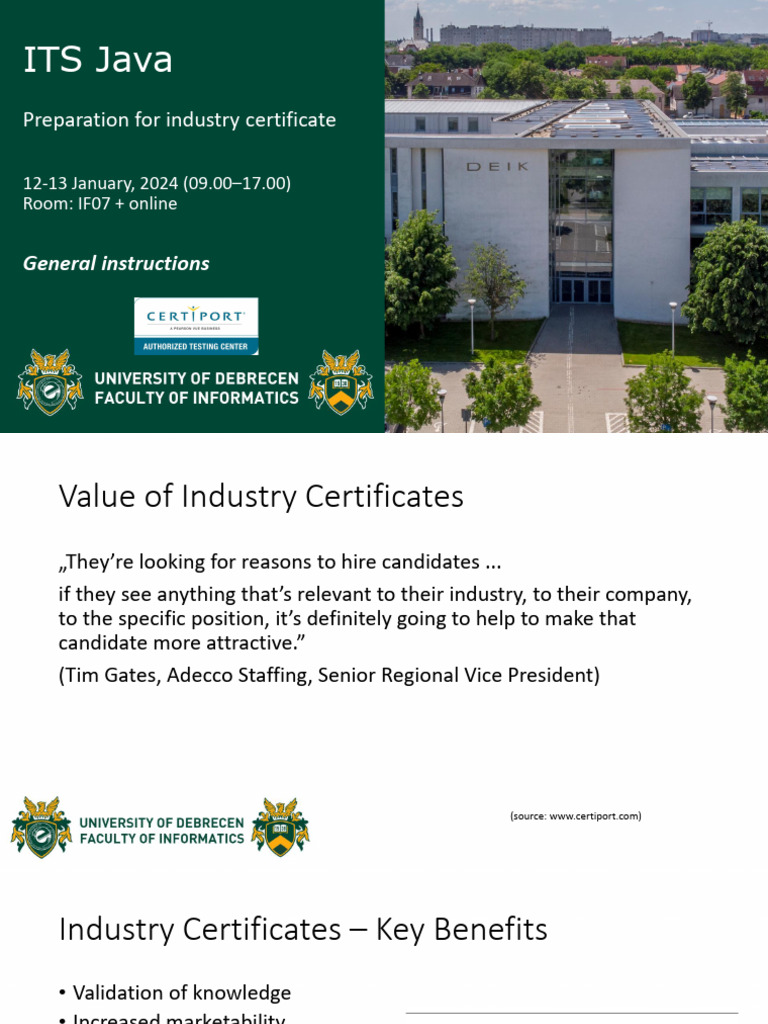 Certiport Intro DEIK - ITS Java | PDF | Business | Computers