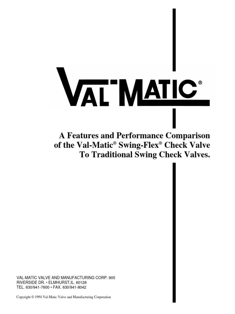 Swing Flex Check Valve | PDF | Valve | Reliability Engineering