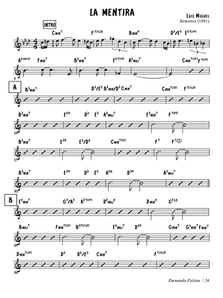 Luis Miguel - La Mentira | PDF