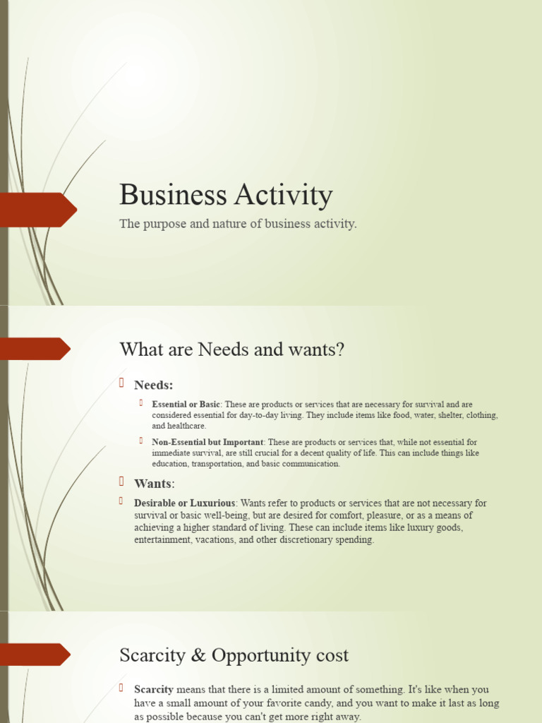 Business Activity (CH - 1) | PDF | Cakes | Profit (Economics)