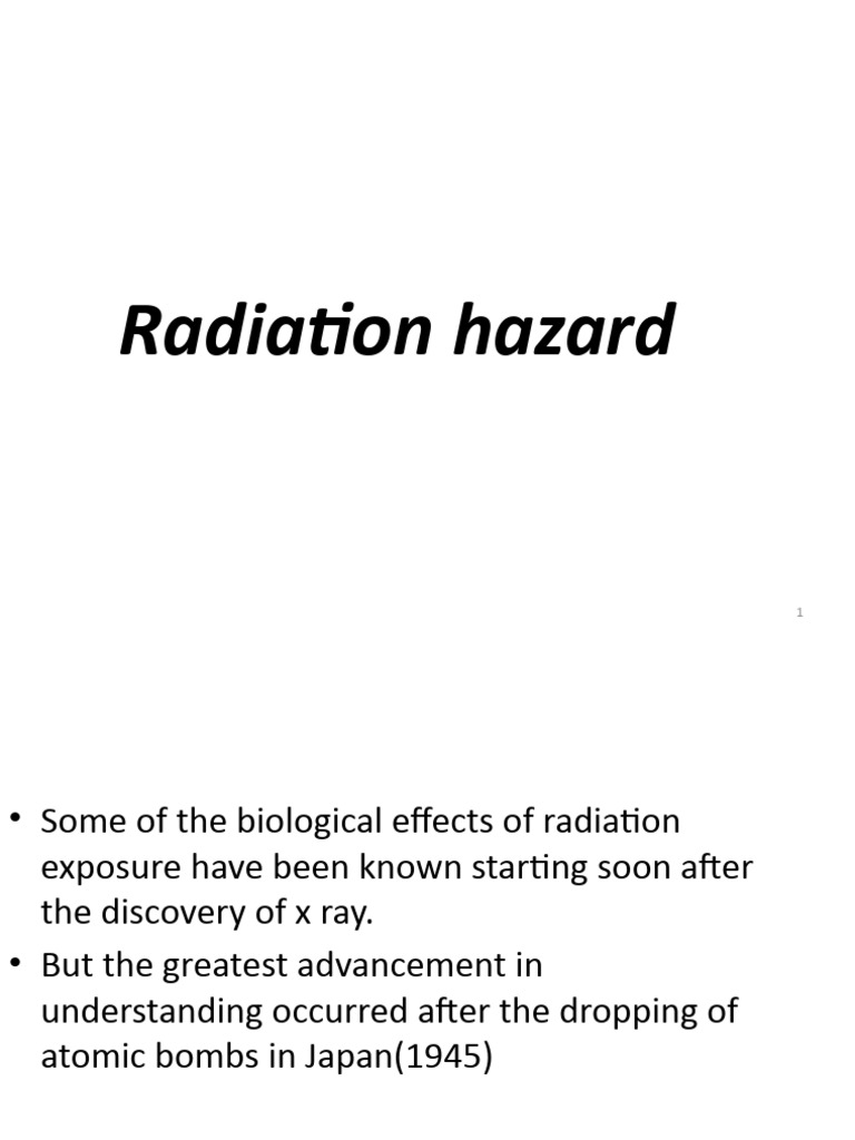 Understanding Radiation Hazards and Effects | PDF | Radiation Protection | Radiation