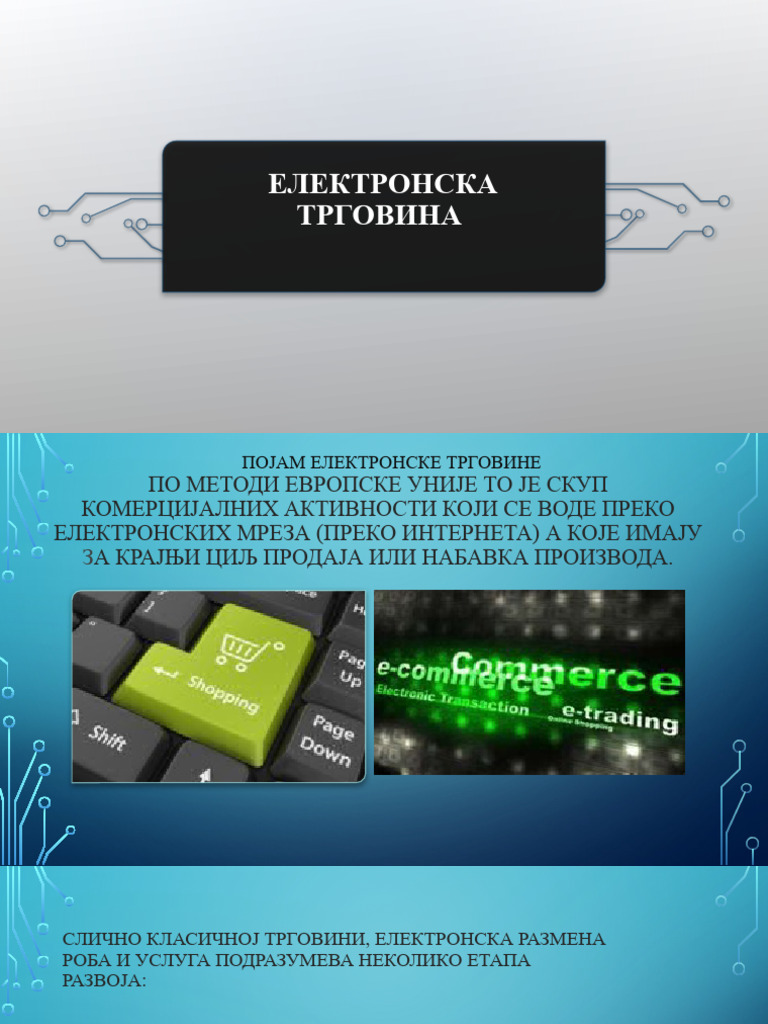 Prezentacija Tamara Velic E Trgovina | PDF