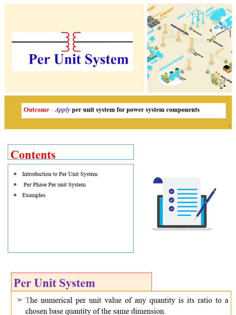 Per Unit System in Power Systems | PDF | Electrical Impedance ...