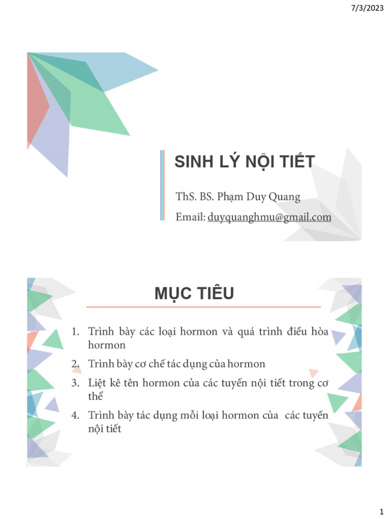 Sinh Ly Noi Tiet | PDF
