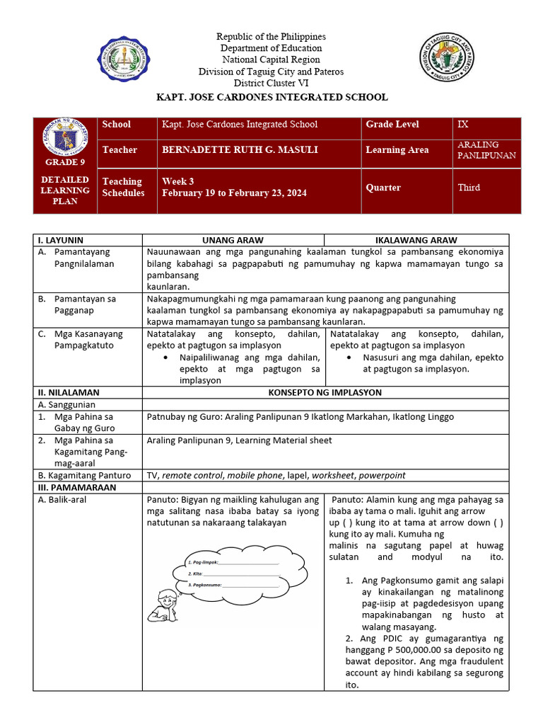 DLP AP Q3 W3 February 19 To 23 | PDF