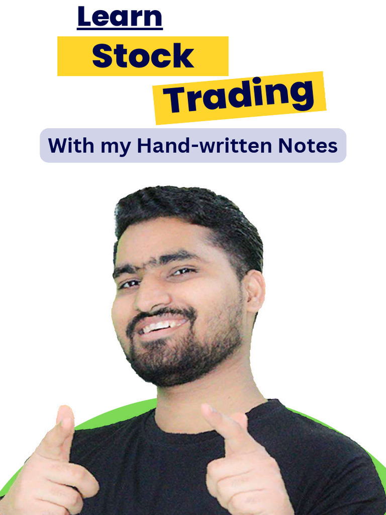 Stock Market Handwritten Notes | PDF | Stocks | Money