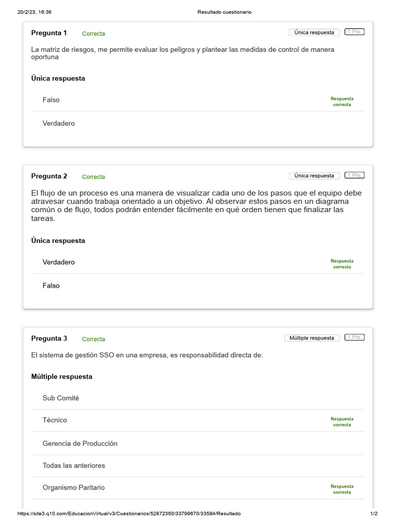 Resultado Cuestionario MODULO 2 | PDF