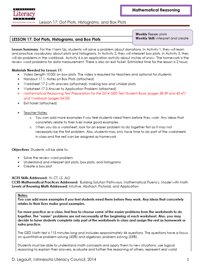 Ged Math Lesson 17 Ec | PDF