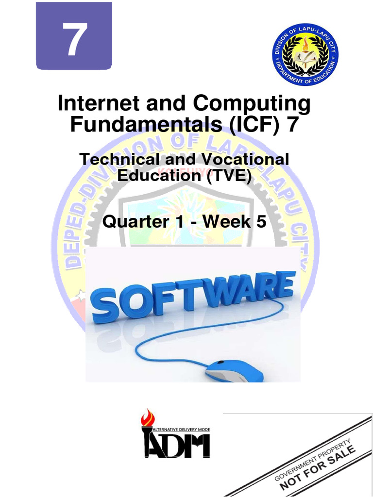 Tve Icf7 q1 w5 Two Main Types of Software | PDF | Operating System | Device Driver