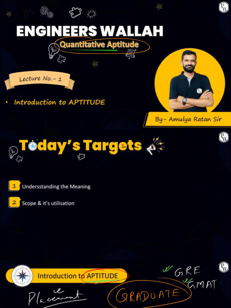 Quantitative Aptitude 01 - Class Notes | PDF