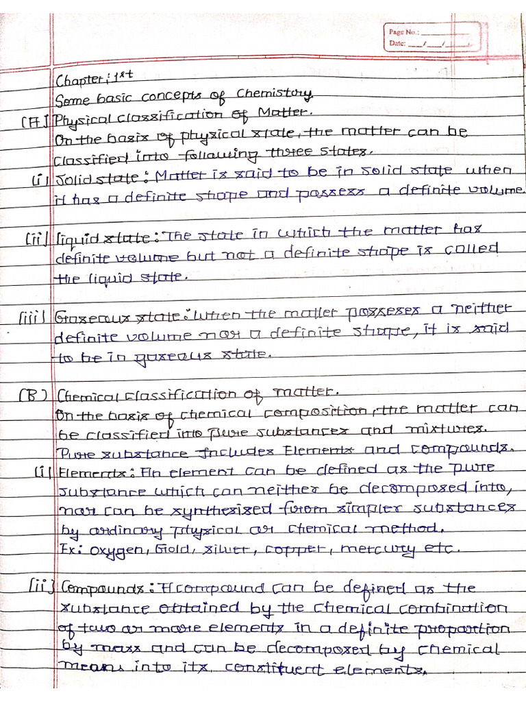 Chemestry Note | PDF