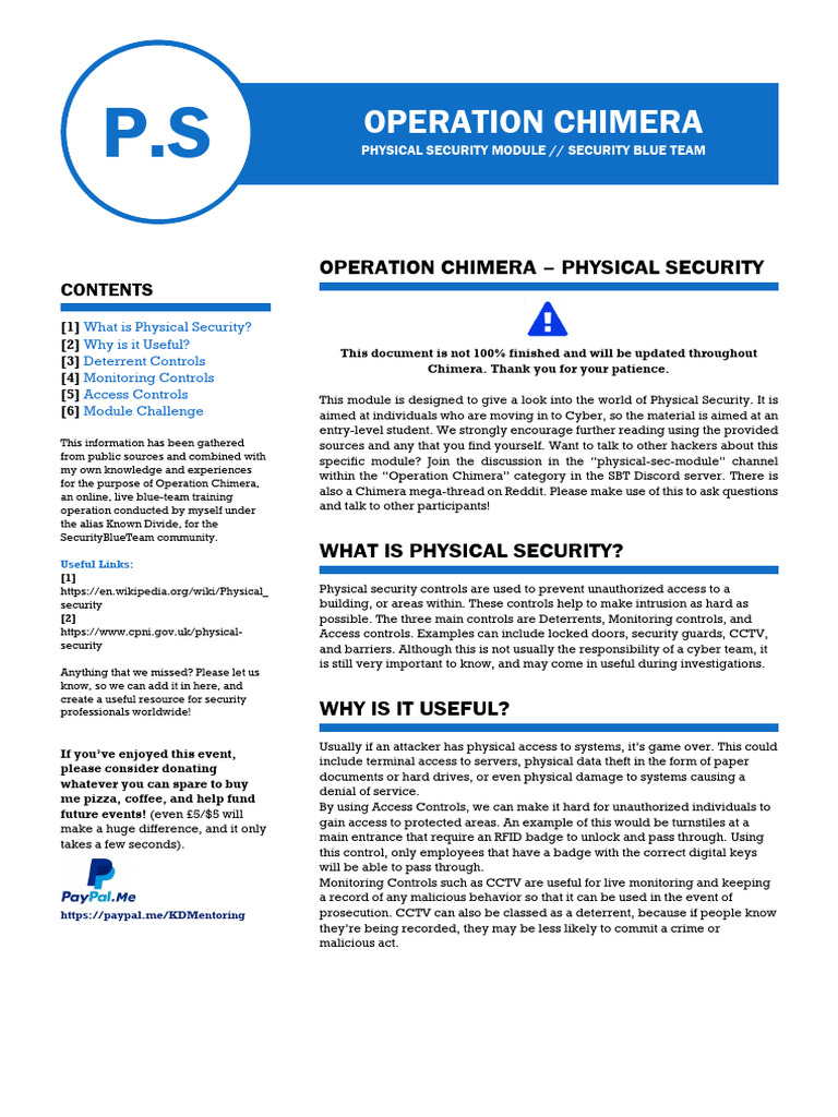 Physical Security Guide for Beginners | PDF | Physical Security | Security