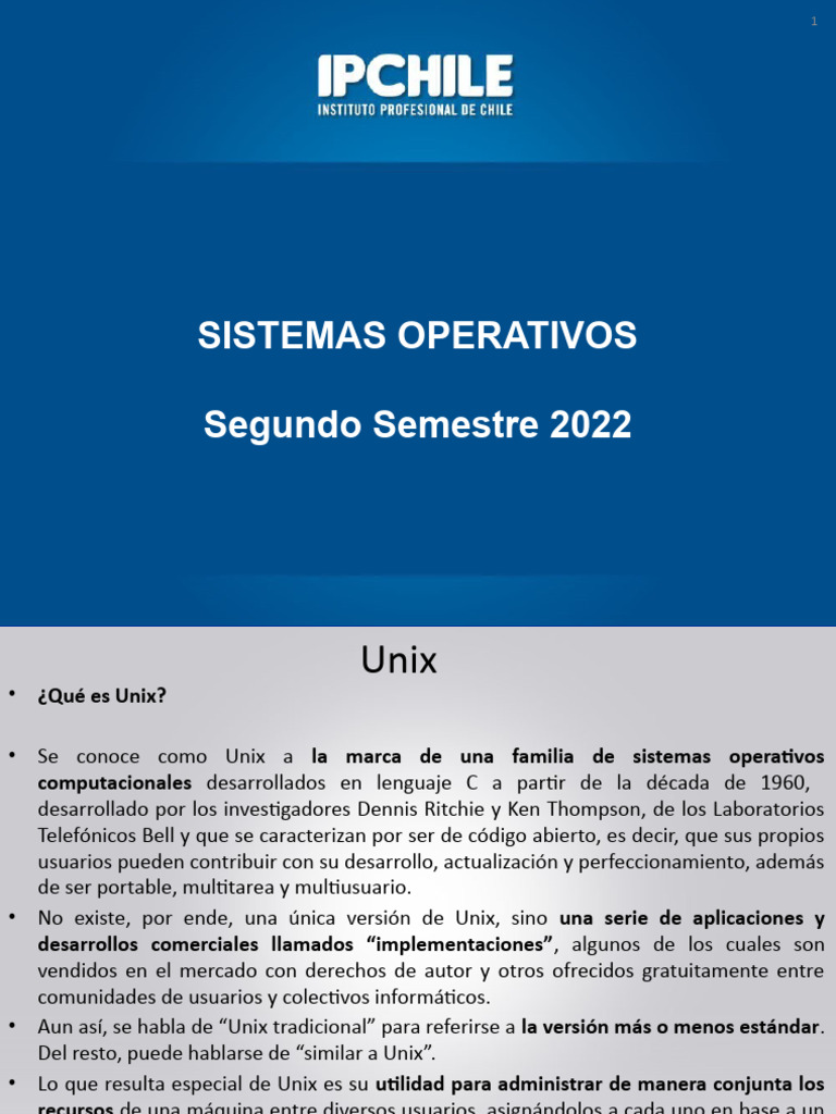 Historia y Evolución de Unix y Linux | PDF | Unix | Sistema operativo