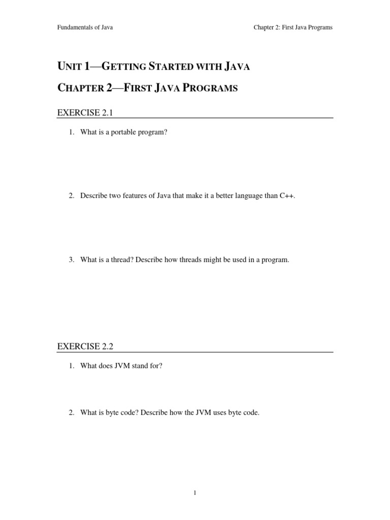 APCSA1 Fundamental Java CH 02 WSSummer 2022 | PDF | Java (Programming ...