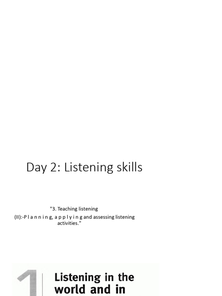 Summary Listening | PDF | Reading Comprehension | Psychology