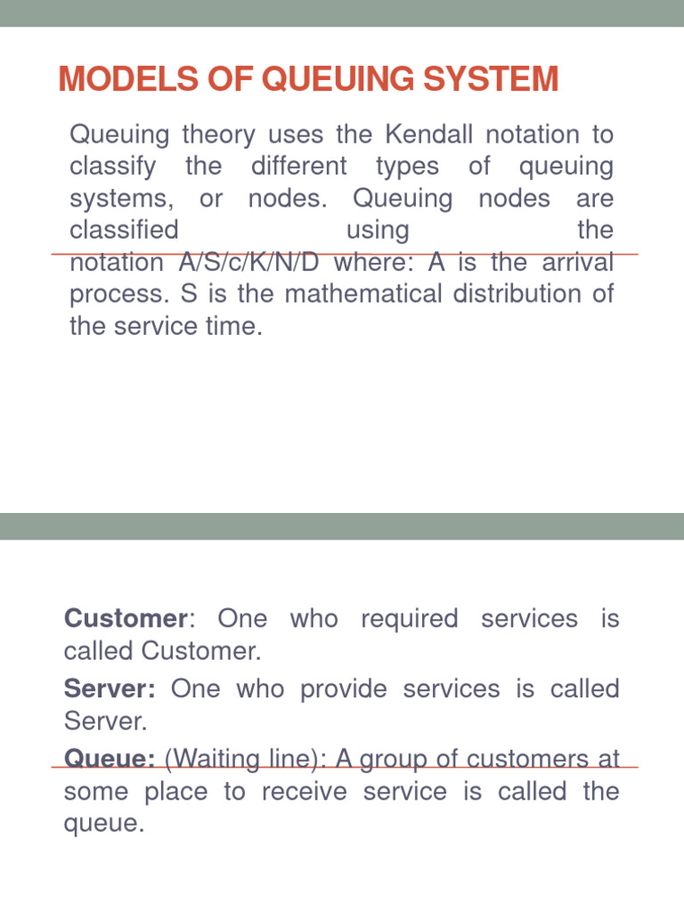 Queueing System Models | PDF | Technology & Engineering