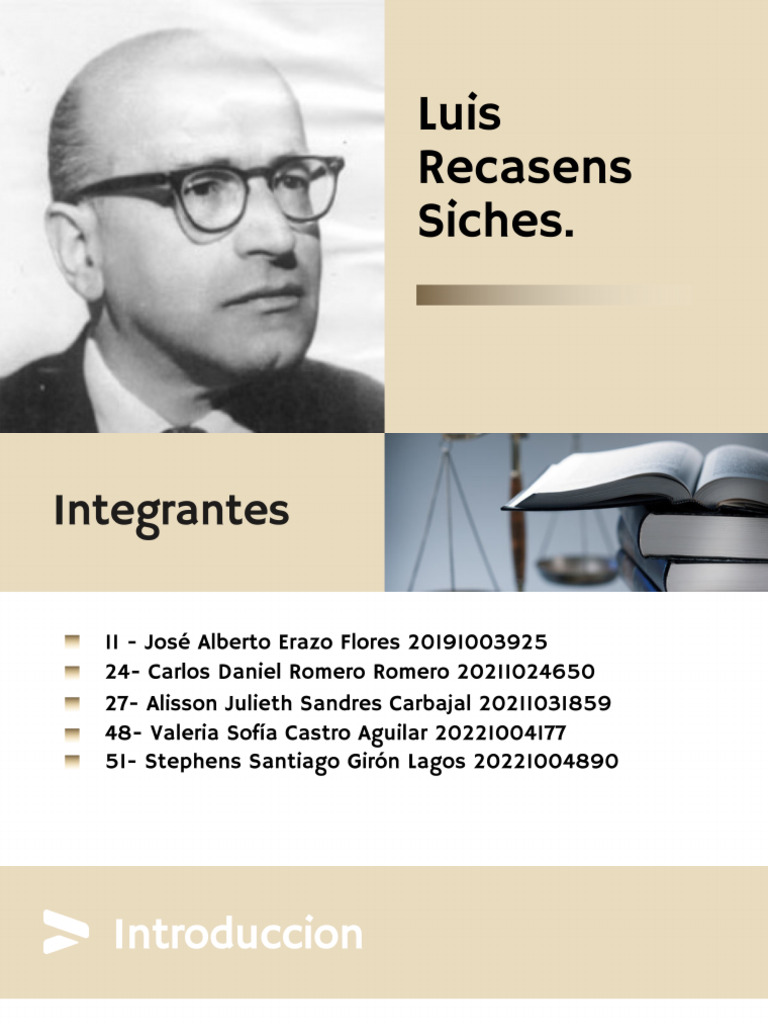 Exposición Luis Recasens Siches | PDF