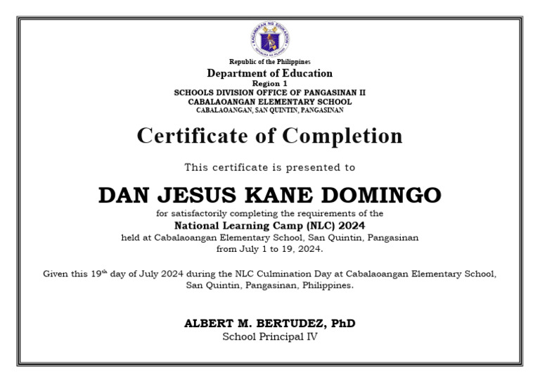 NLC NEW CERT A4 | PDF