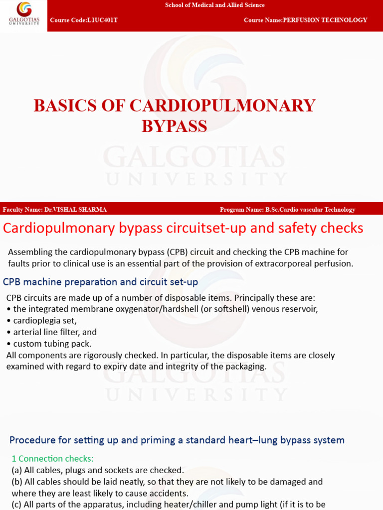 Perfusion Technology PPT 3 | PDF | Equipment