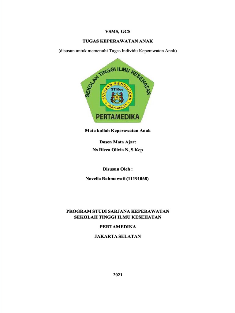 PDF Vsms Novelia Rahmawati s1 Kep 12 Reg 11191068 Compress | PDF