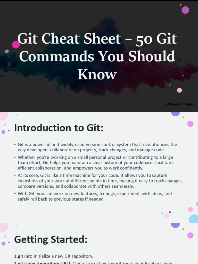 GIT_CheatSheet | PDF | Version Control | Information Technology GIT_CheatSheet | PDF | Version Control | Information Technology