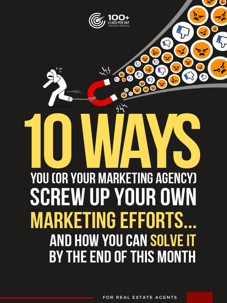 10 Ways You Screw Up Your Marketing Effort | PDF | Target Audience ...