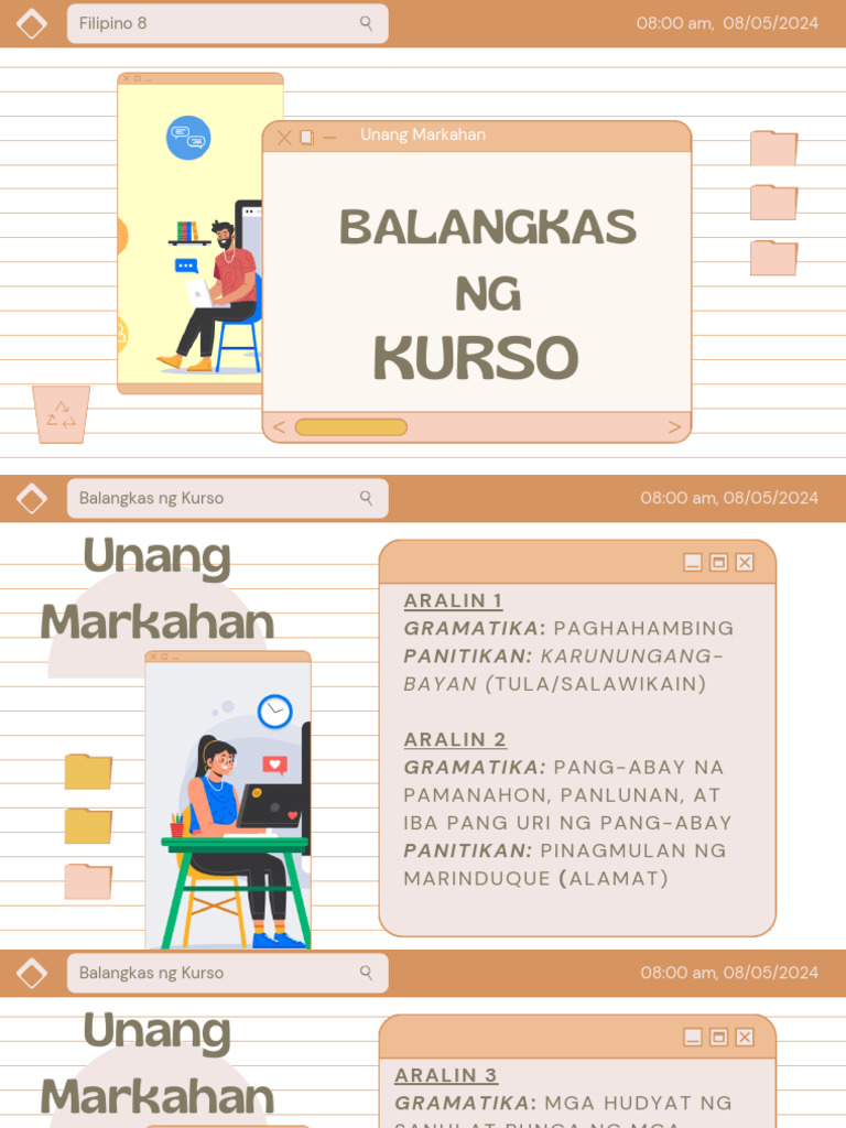 G8 Balangkas NG Kurso | PDF