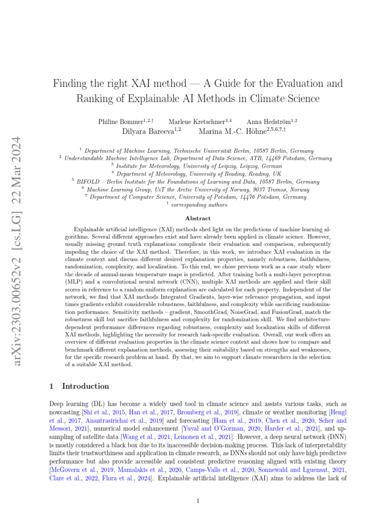 Finding the Right XAI Method -- A Guide for the Evaluation and Ranking ... Finding the Right XAI Method -- A Guide for the Evaluation and Ranking ...