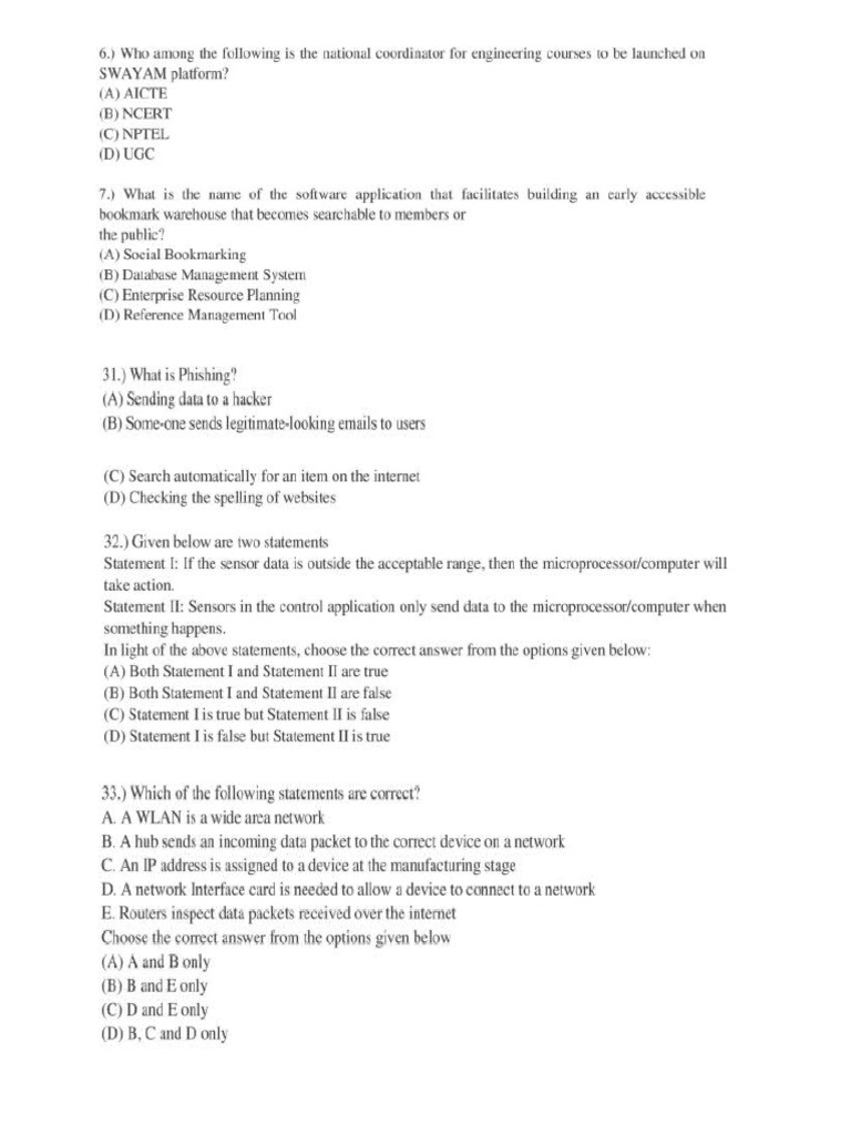Ict MCQ 4 | PDF
