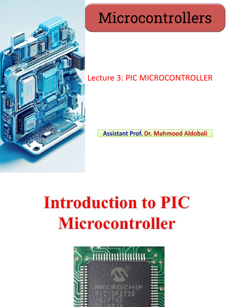 Lecture 3 PIC Microcontroller | PDF