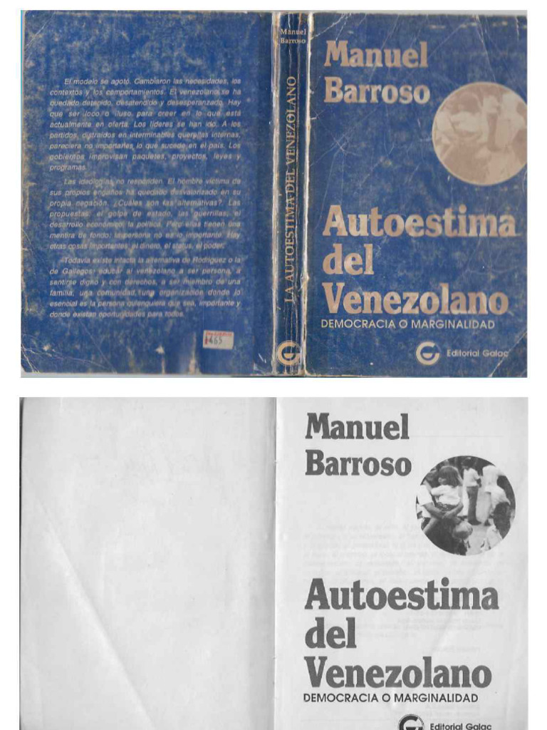 Autoestima Del Venezolano M.barroso 12mb | PDF