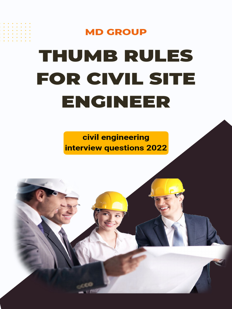 Thumb Rules for Civil Site Engineers | PDF | Concrete | Foundation ...