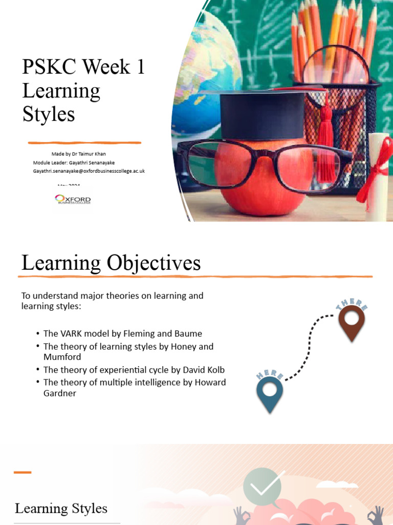 PSKC Week 1 Learning Styles | PDF | Learning Styles | Experience