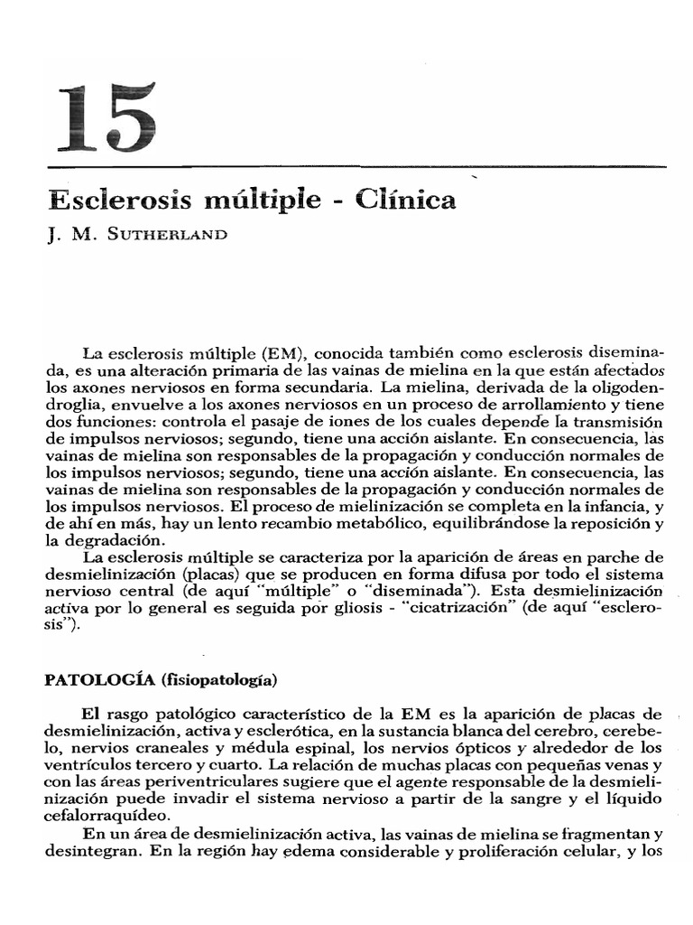Esclerosis Multiple | PDF