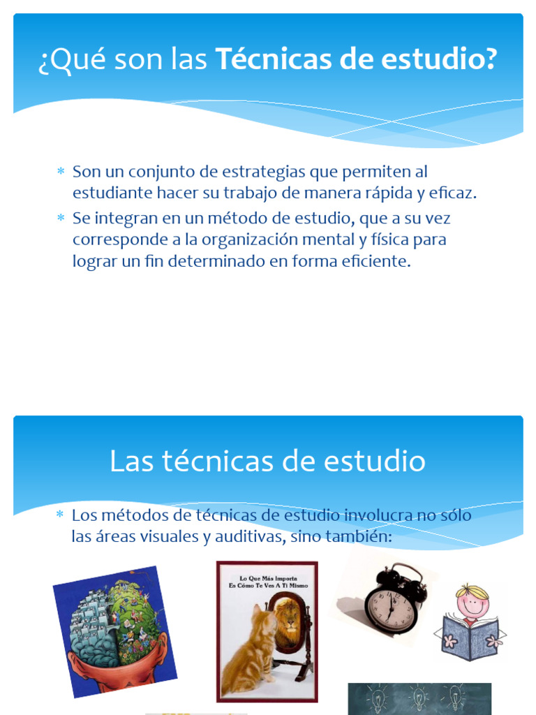 Qué Son Las Técnicas de Estudio | PDF | Comunicación | Habilidades de estudio