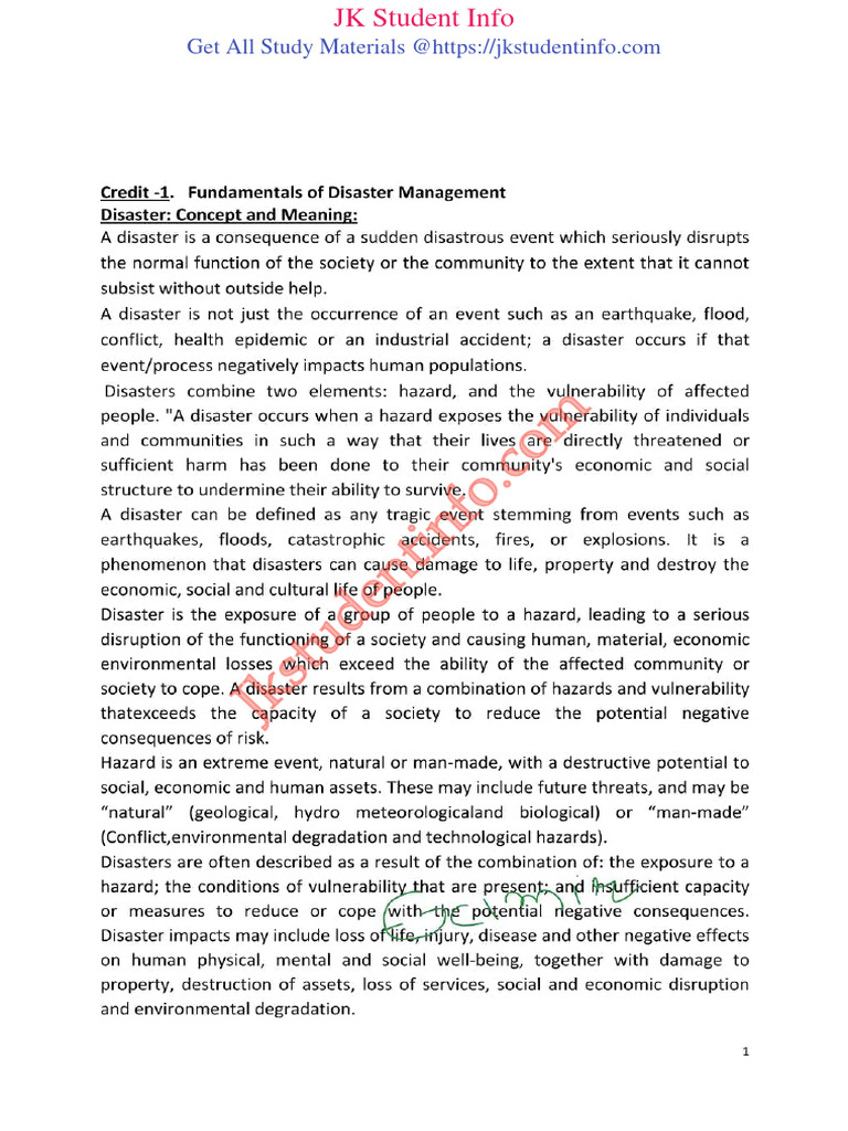 Disaster Management Skill 3rd-4th | PDF