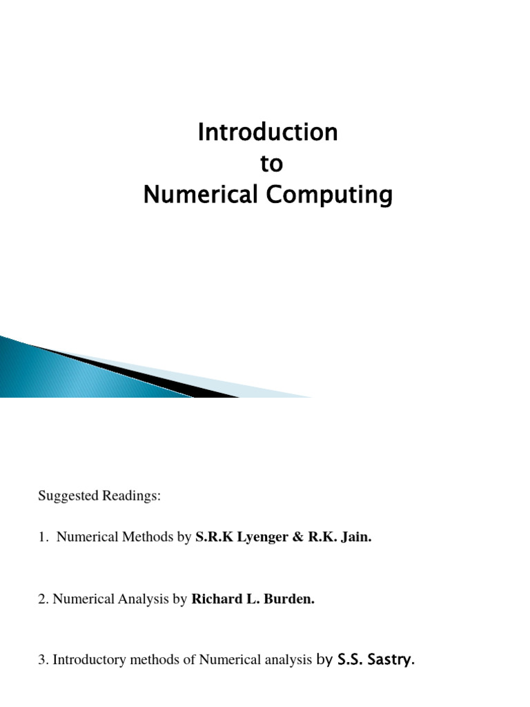 1 - Introduction To Numerical Analysis | PDF | Numerical Analysis | Equations