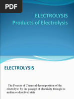 Electrolysis of Dilute Sulfuric Acid | PDF | Redox | Anode
